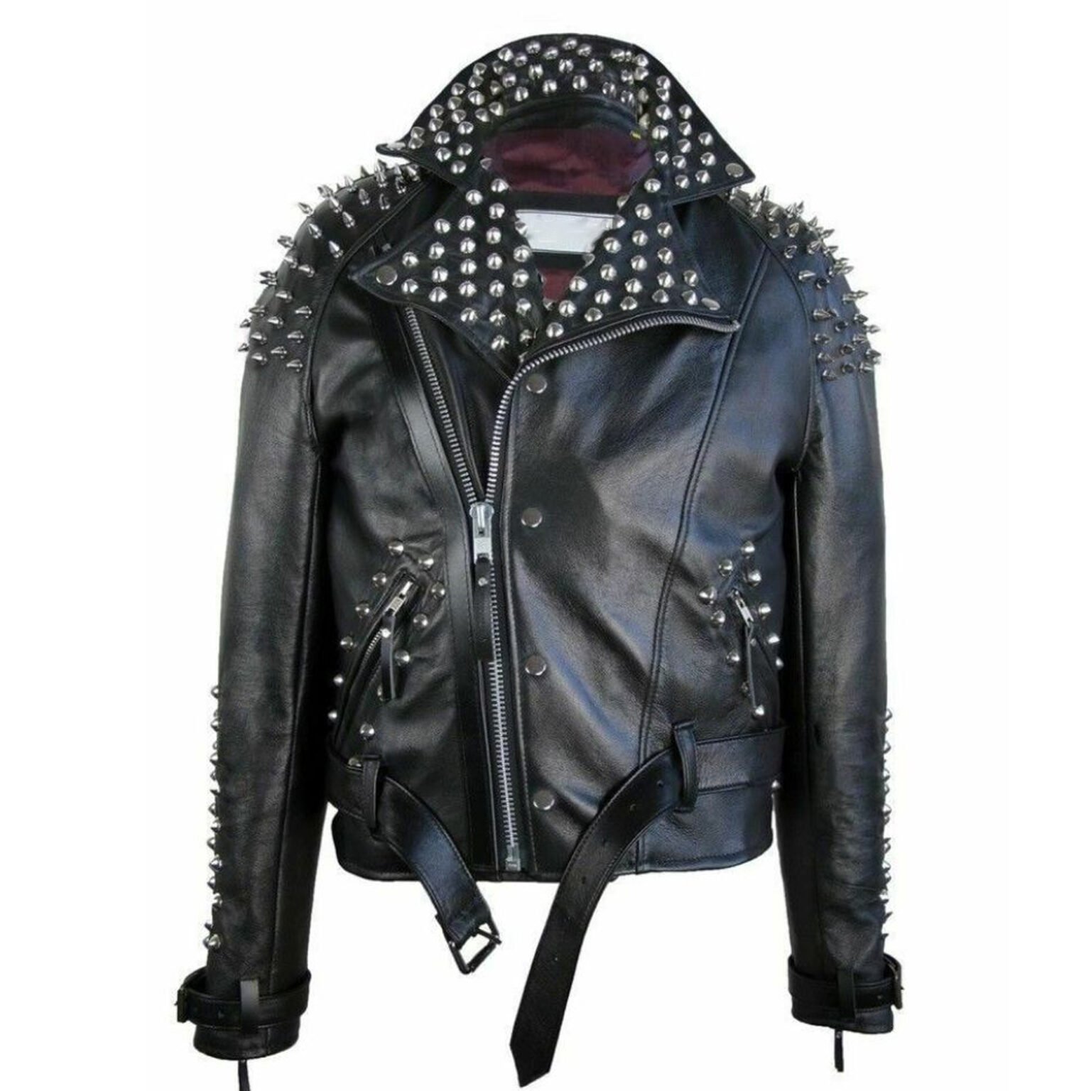 Punk Leather Jacket Mens - Vogue Fashion